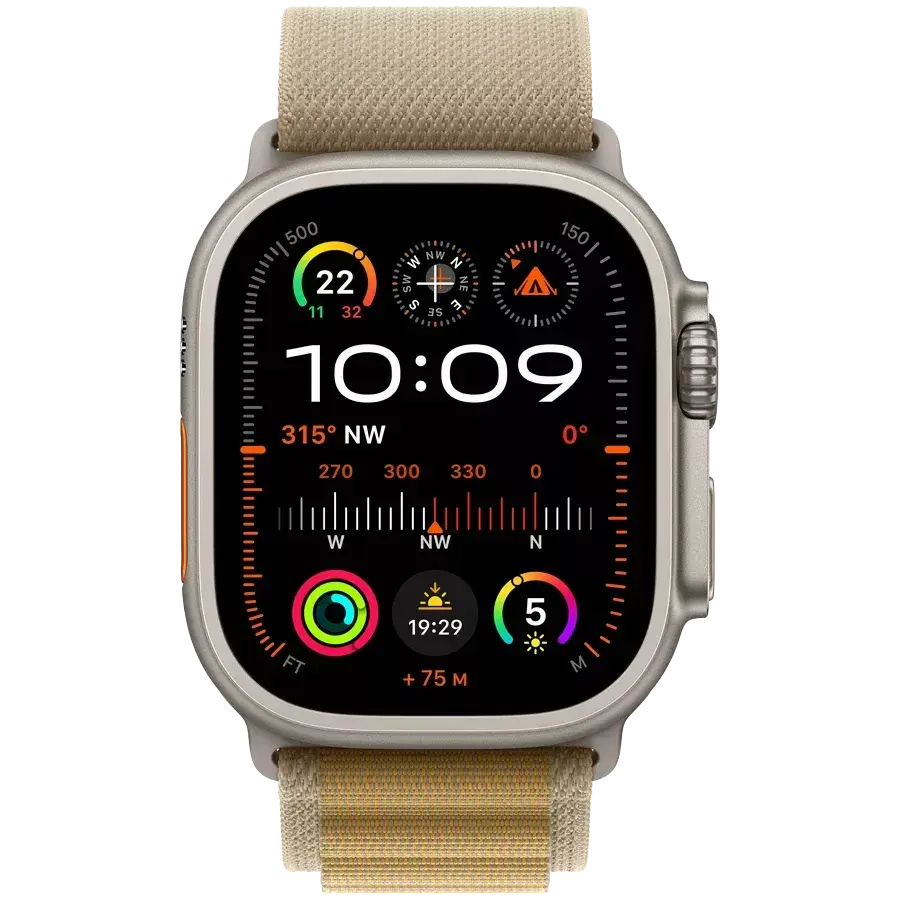 Умные часы Apple Watch Ultra 2, Natural Titanium Case, 49mm, GPS ...